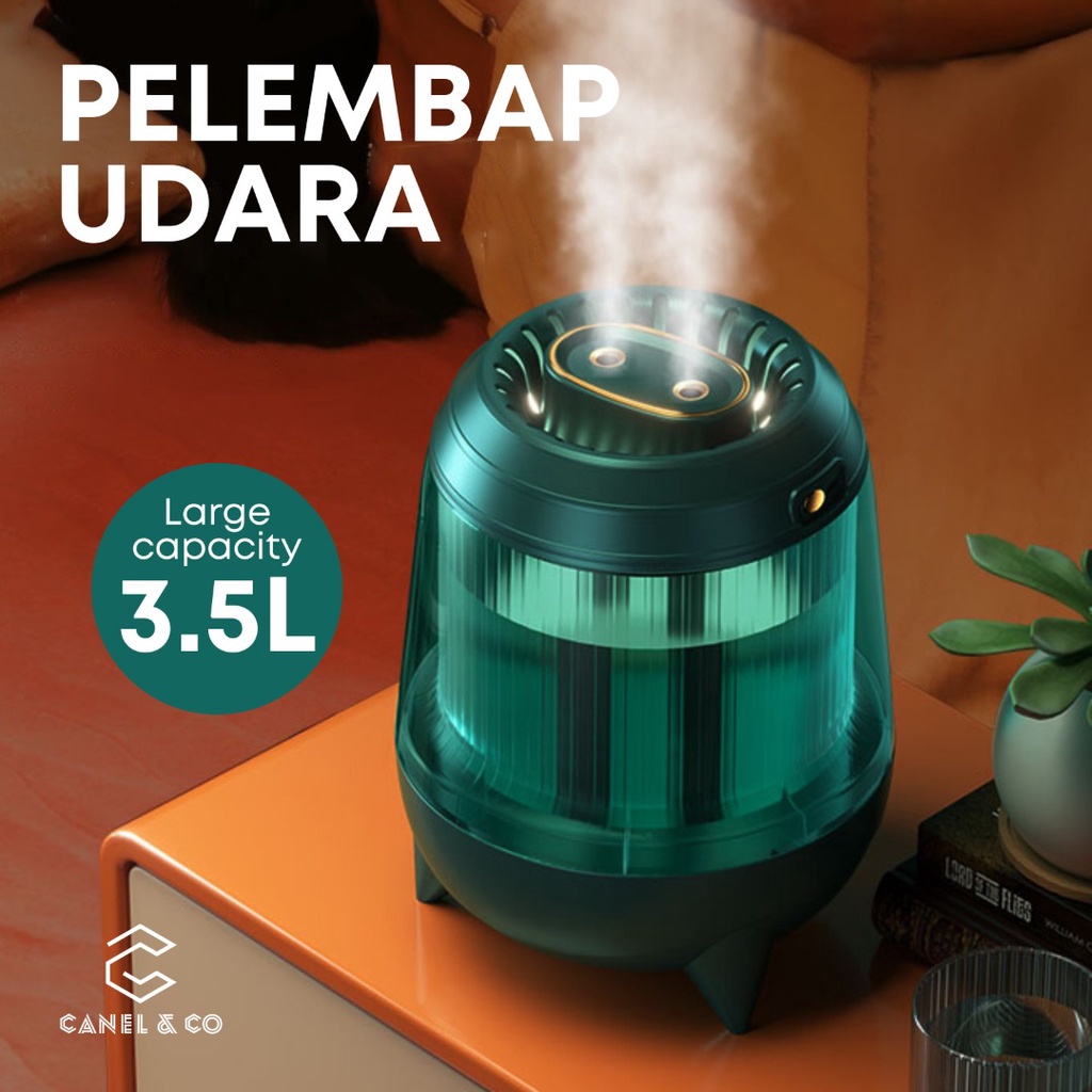 3500ML WIRELESS MINI USB AIR HUMIDIFIER AROMA ESSENTIAL OIL DIFFUSER ...