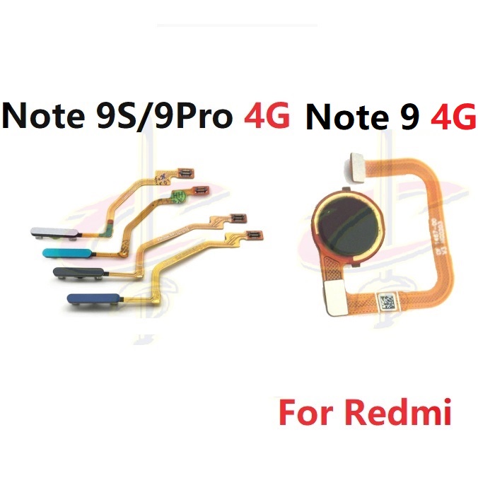 Finger print fingerprint sensor power button flex For Redmi Note 9 Pro ...