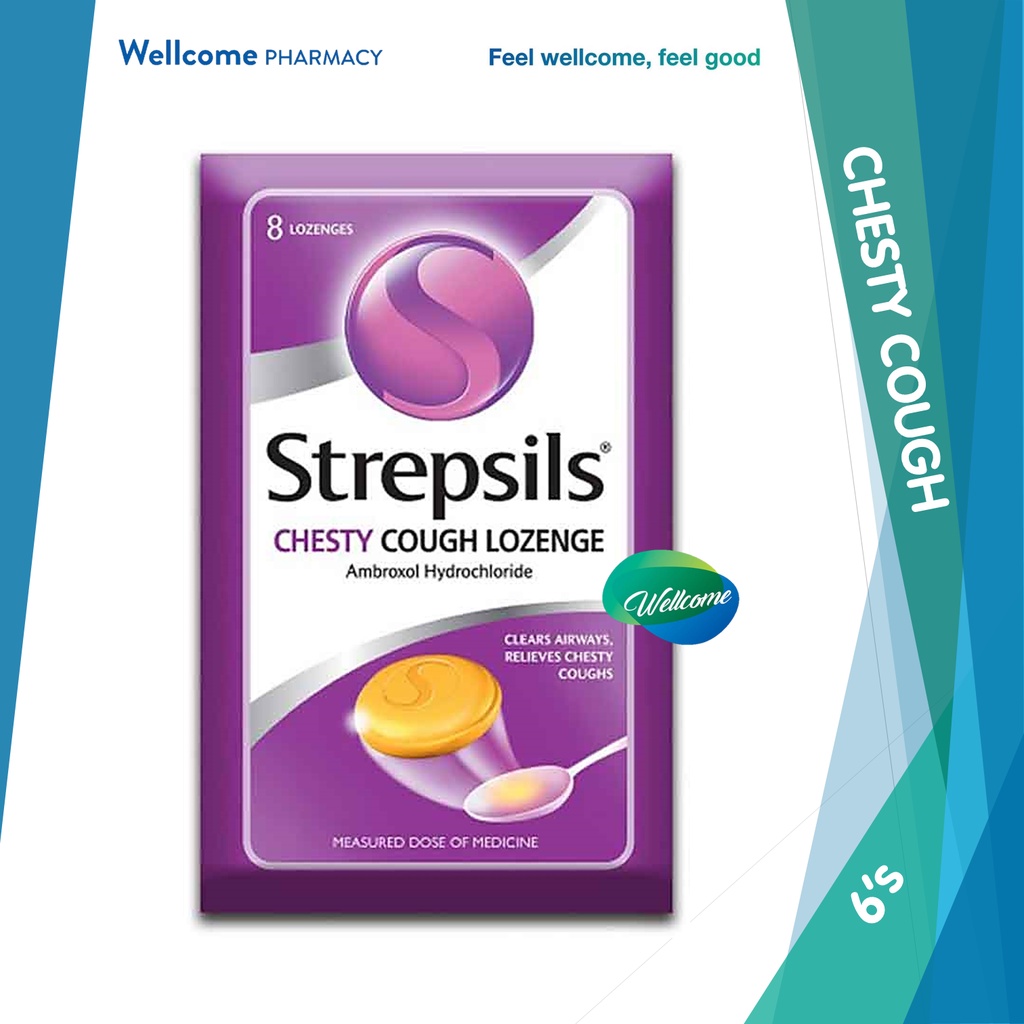 Strepsils Chesty Cough Lozenges - 8's | Shopee Malaysia