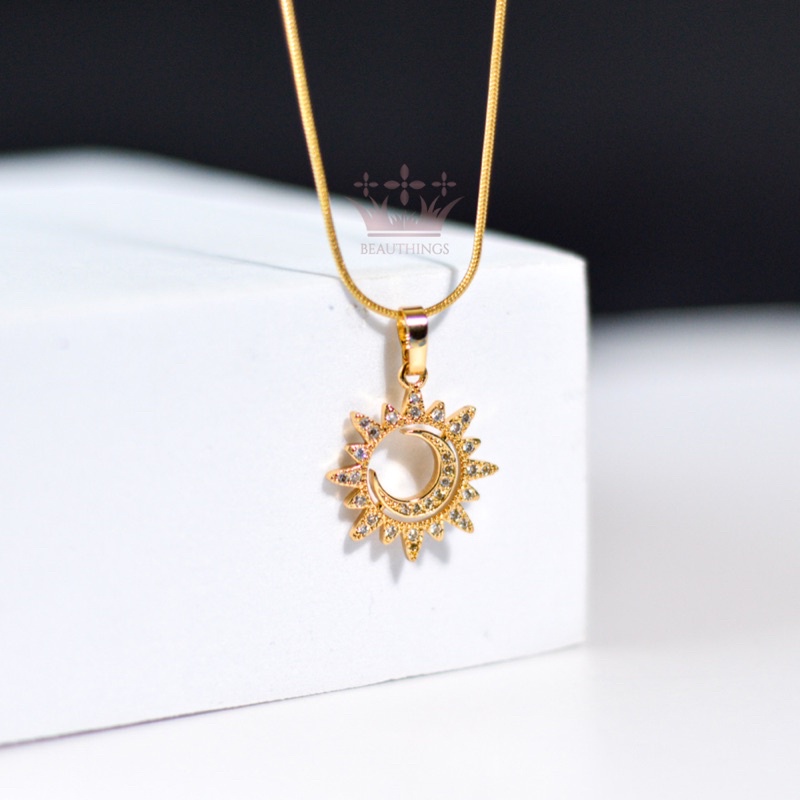 Sol-Sun Necklace 18K Gold Jewelry with - Tala Inspired | Shopee Malaysia