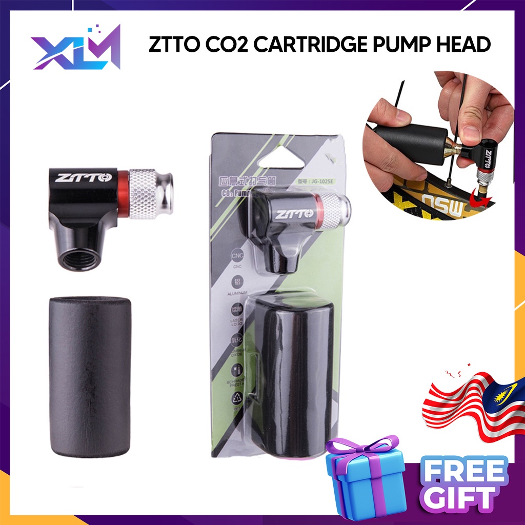 XLM ZTTO CO2 CARTRIDGE PUMP HEAD/ CO2 BIKE PUMP INFLATOR/ MINI HAND ...