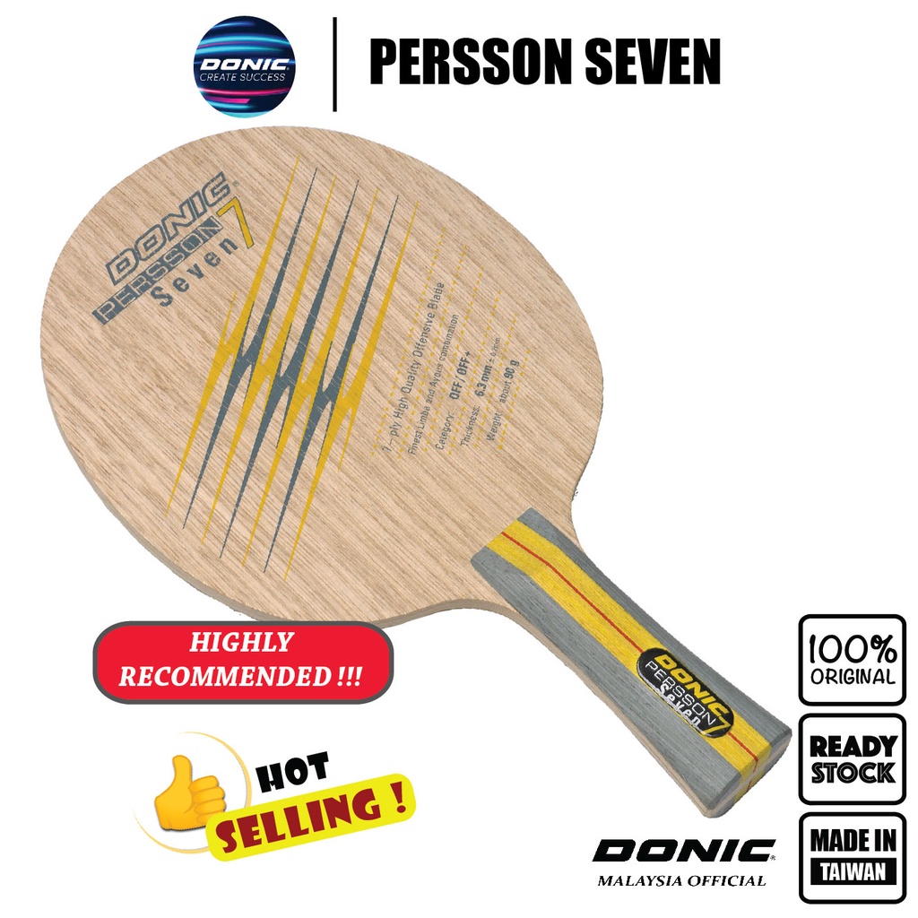 Donic Persson Seven Great Attacking Feel Table Tennis Blade | Shopee Malaysia