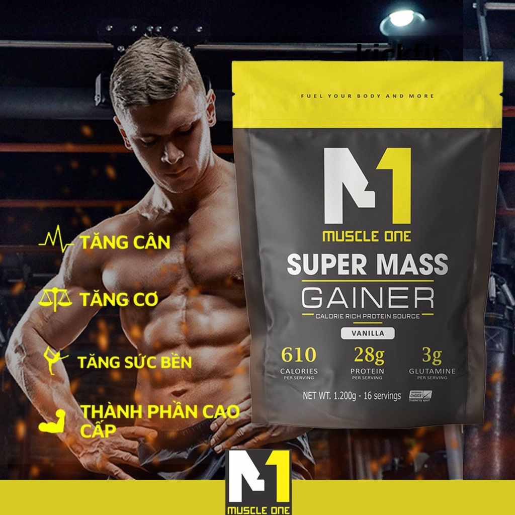 Muscle One weight gain milk, Super Mass Gainer 1,2kg bag | Shopee Malaysia