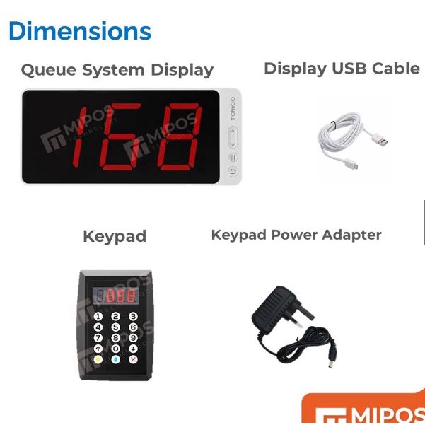 Wireless Queue Calling System/3-digit/Wireless Queue System/LED Digital Numbering Call System ...