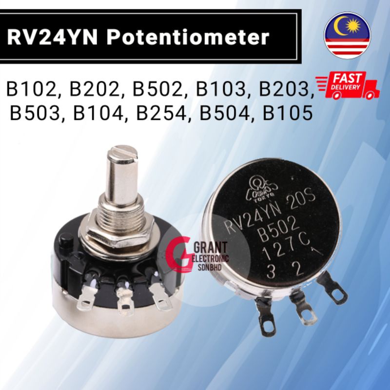 RV24YN RV24YNS Tokyo Cosmo Single Turn Potentiometer Variable Resistor ...