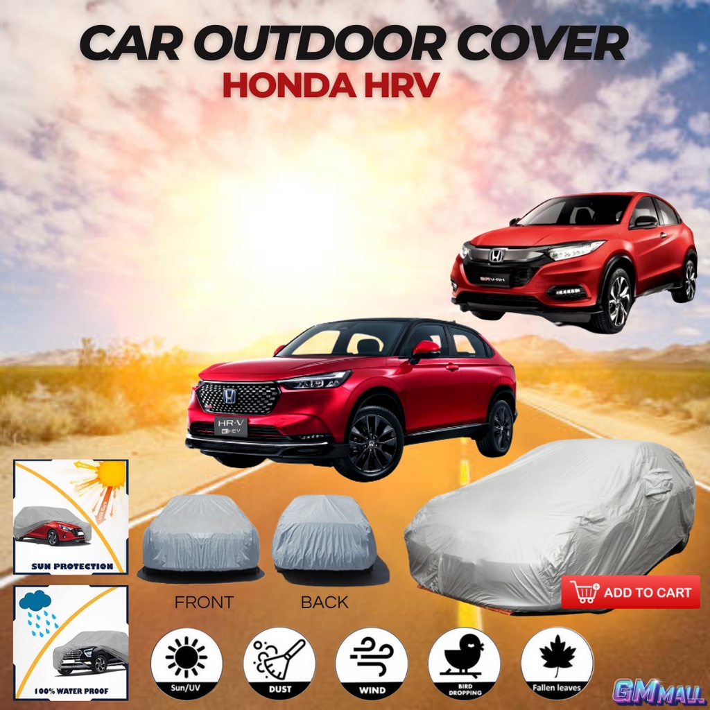 HONDA HRV CAR OUTDOOR COVER Sun Water Resistant Nylon Kain Tutup Sarung ...