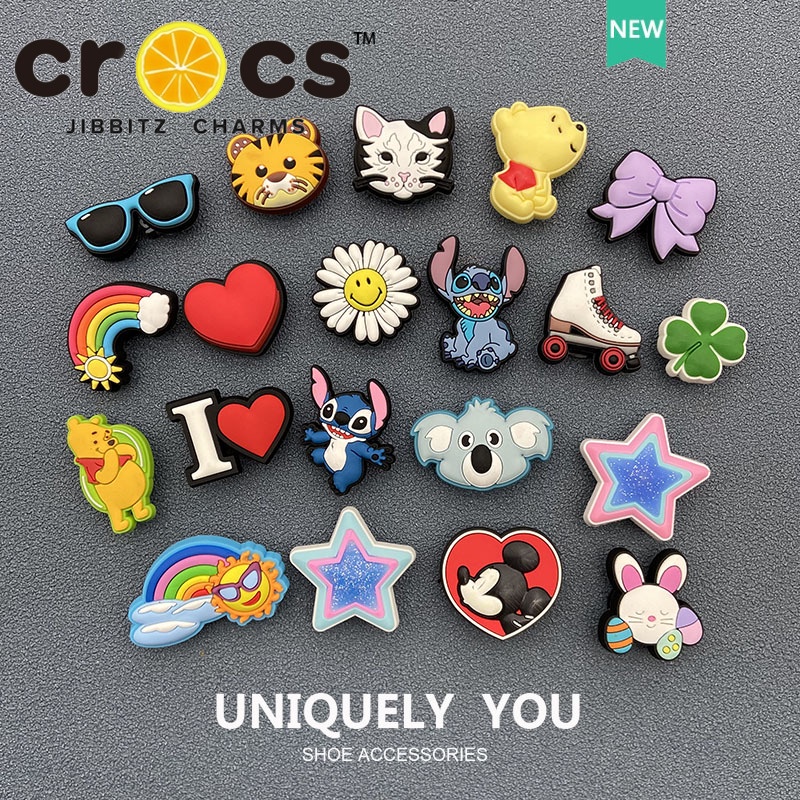 crocs jibbitz charms Cute Cartoon Shoes Flower Shoe Buckle Decorative ...