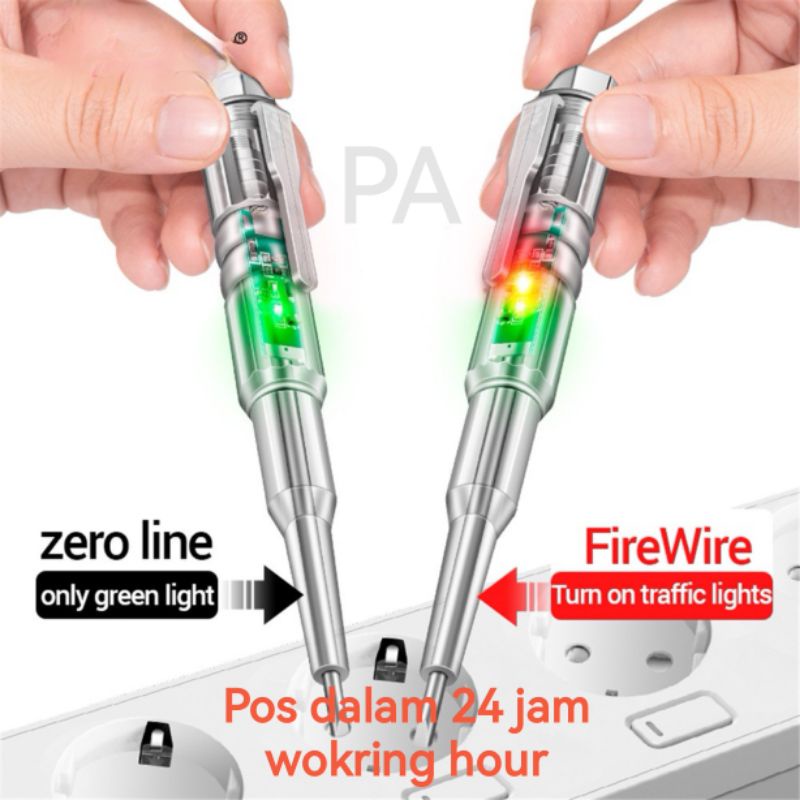PA Dual LED Test Pen Voltage Tester Pen Induction Power Detector ...