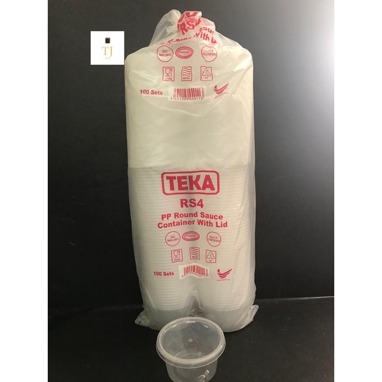 Disposable Mini Plastic Sauce Cup 4oz [100pcs] - Bekas Sos Plastik ...