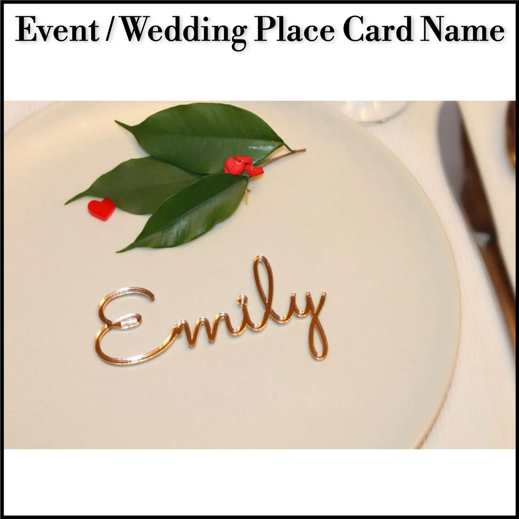 Custom party decoration wedding Place Cards Personalized Names Place ...