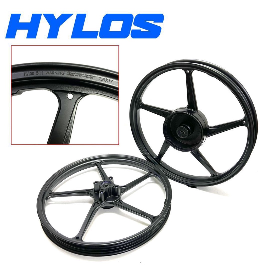 LC135 4s / SRL115 FI HYLOS SPORT RIM 511 [ FULL BLACK ] 1.40/1.60 X17 ...