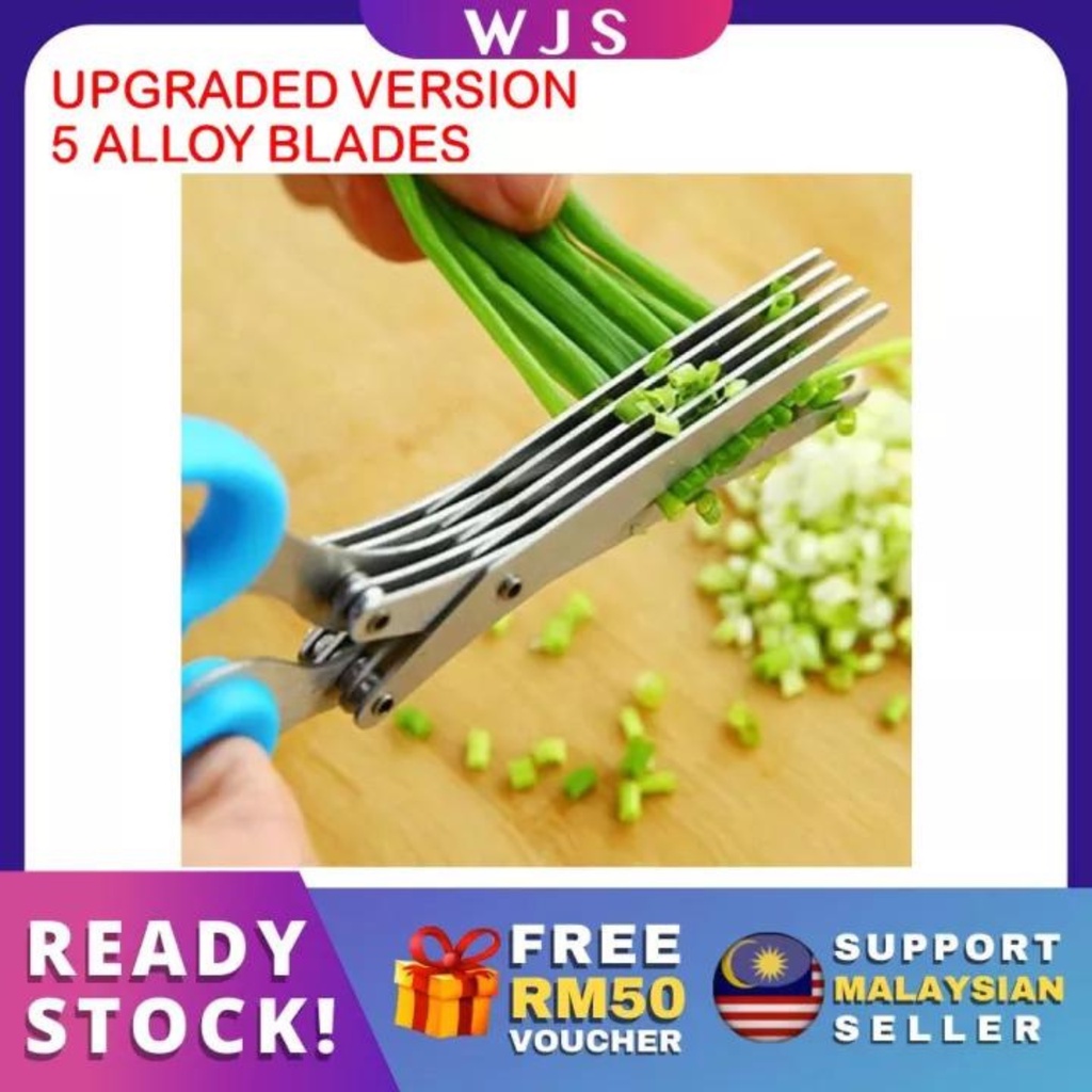 🇲🇾FREE RM50 VOUCHER🎁 MLQ Sharp 5 Blades Security Shredding Scissors ...