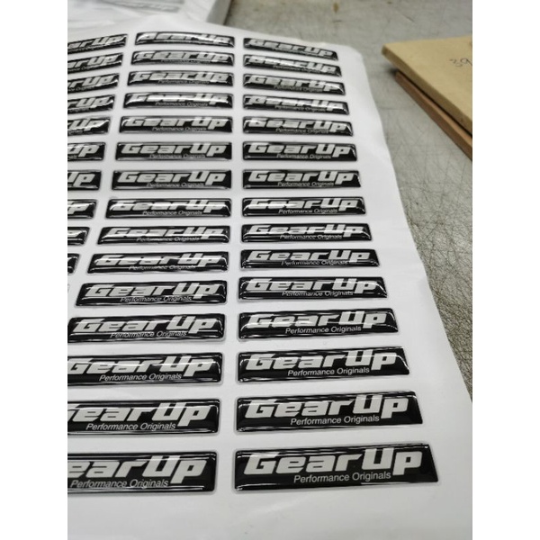 🔥GEAR UP logo Emblem For Perodua Kereta ( 7cm x 1.5cm ) | Shopee Malaysia