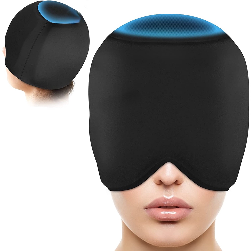 Migraine Ice Head Wrap with Top Coverage Headache Relief Hat for ...