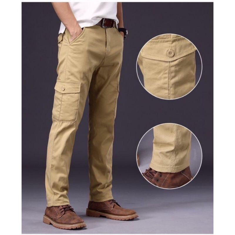 MURAH MMSeluar Kargo Slack six Poket/ Unisex Tactical Elasticated Waist ...
