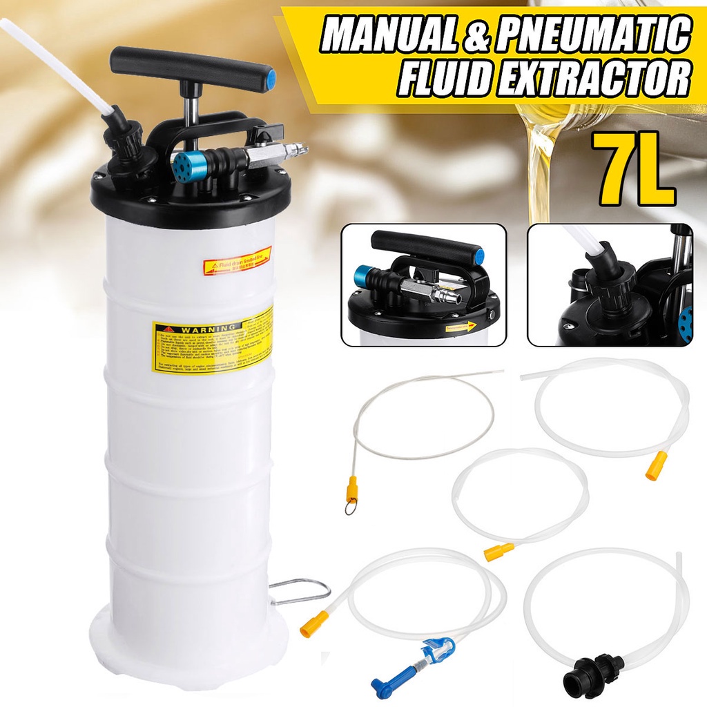 9L/7L portable oil extraction pump manual and pneumatic fluid extractor automotive tanker oil ...
