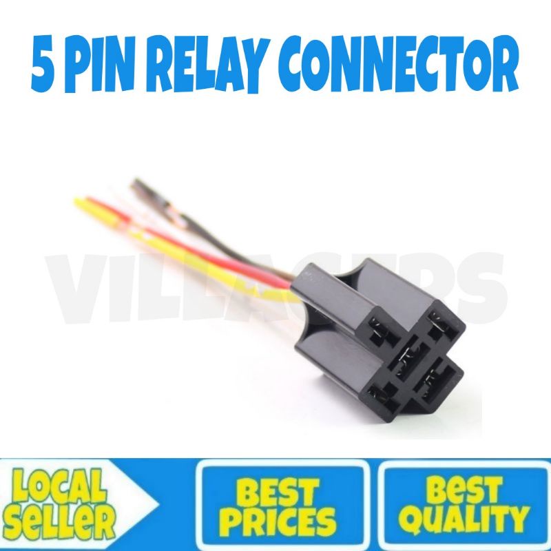 5 PIN AUTOMOTIVE RELAY SOCKET CONNECTOR 4 PIN RELAY CONNECTOR RELAY ...