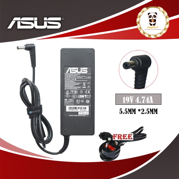 Asus 19V 3.42A 65W 4.74A 90W A43B A43S A43J A42J K52J A54C X451M A550C ...
