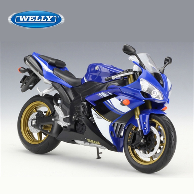 WELLY 1:10 YAMAHA YZF-R1 Alloy Racing Motorcycle Model Diecast | Shopee ...