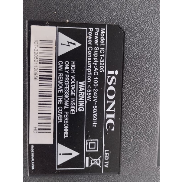 isonic led TV ict-3205 main board | Shopee Malaysia
