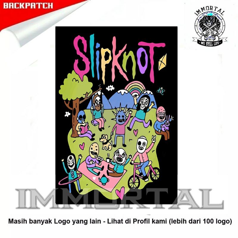 Backpatch emblem metal band Slipknot jumbo Large | Shopee Malaysia