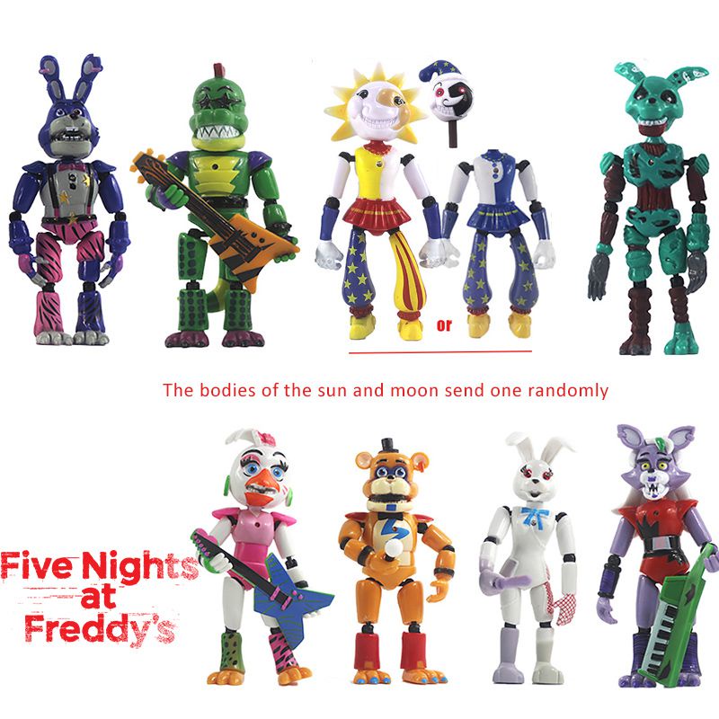 Fnaf Collectible 3/8pcs Anime Five Nights At Freddy's Character Toy ...