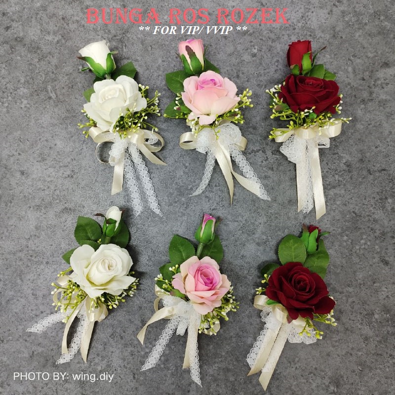 1 PCS | BUNGA ROS ROZEK (VIP & VVIP)/ BUNGA KENDARAT/ BUNGA DADA/ ROSE ...