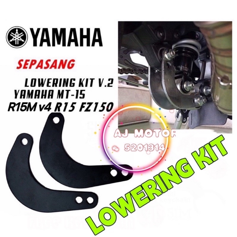 YAMAHA R15M R15 MT15 FZ150 LOWERING KIT HEAVY DUTY (BOLEH RENDAH 3CM ...