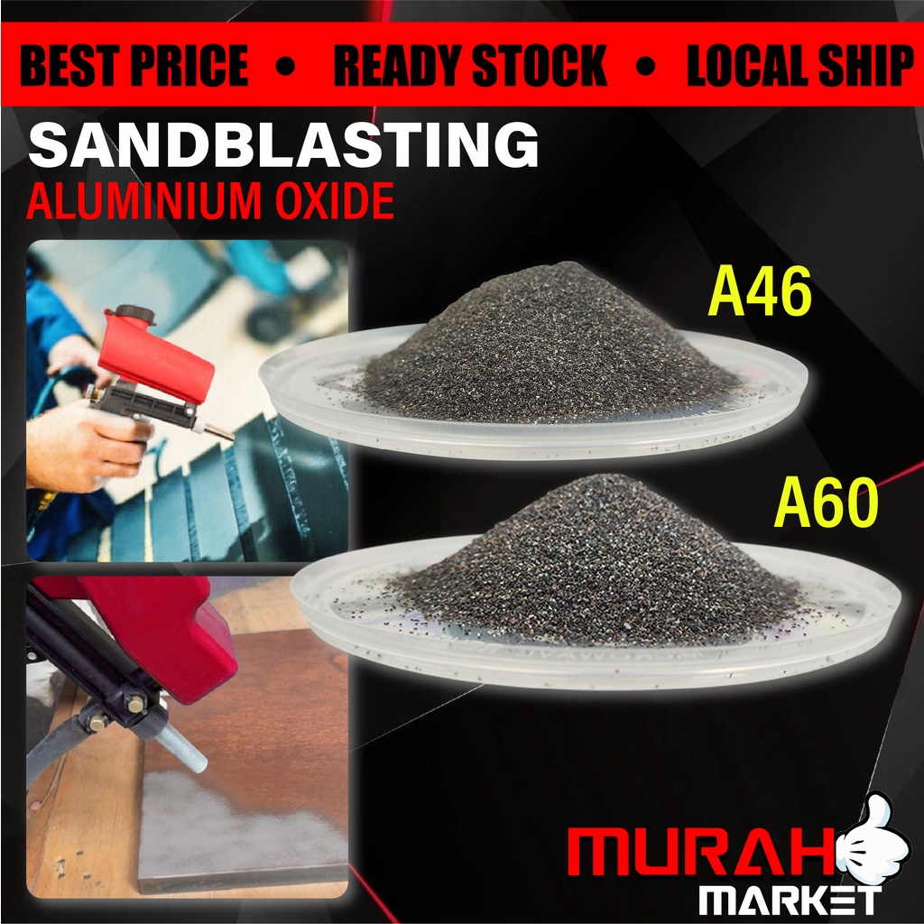 Pasir Sand Blasting Sembur Tembak 1KG #46 & #60 Sandblasting Aluminium ...