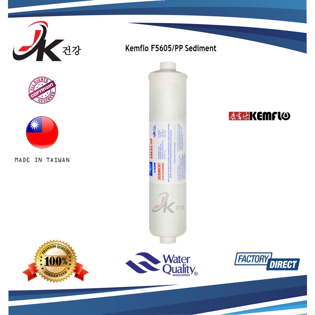 Taiwan Kemflo F5633/PP Sediment In-line Filter Replacement Cartridge ...