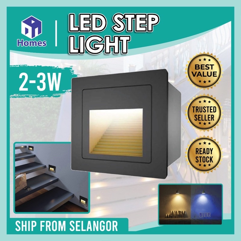 step Light wall LED Aluminium Indoor Recessed Stair Light SIZE 86MM ...