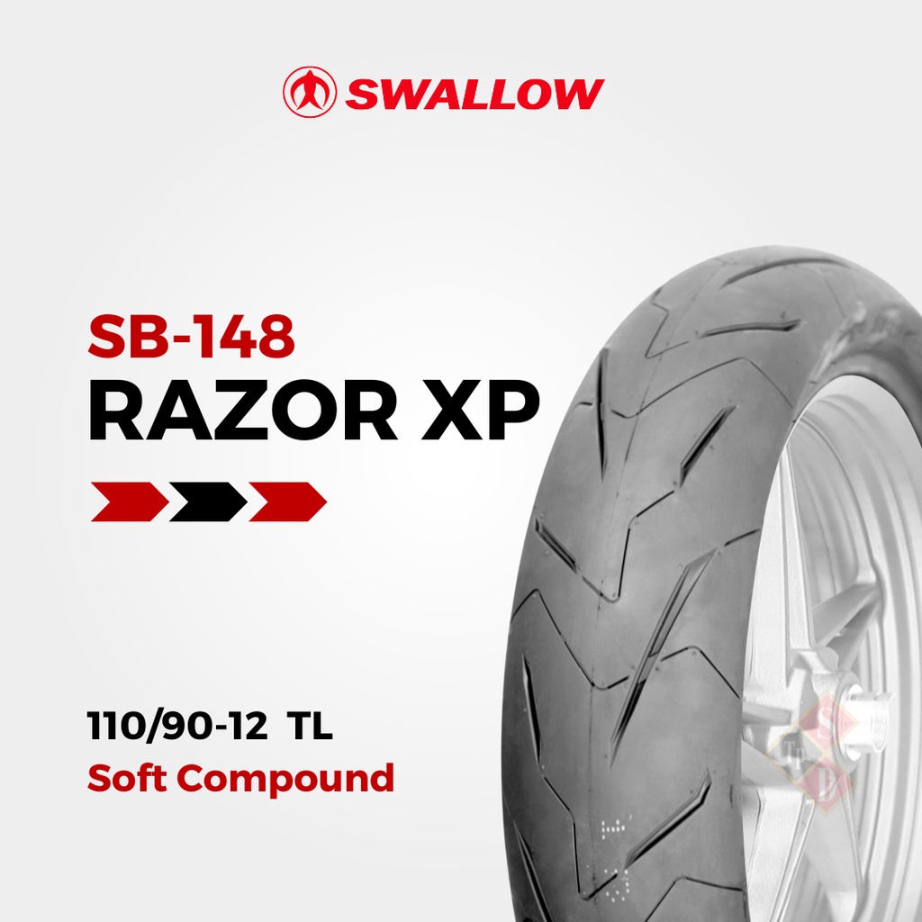 Swallow Motorcycle Tire 110/90-12 Razor Xp SB-148 Soft Compound ...