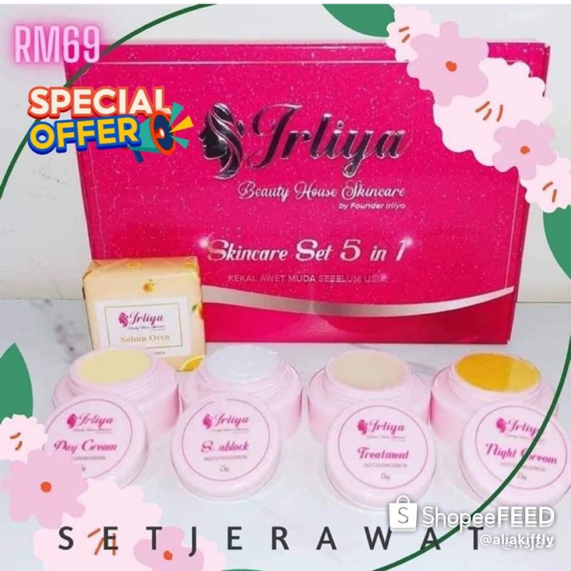 Skincare Irliya beauty set JERAGAT | Shopee Malaysia