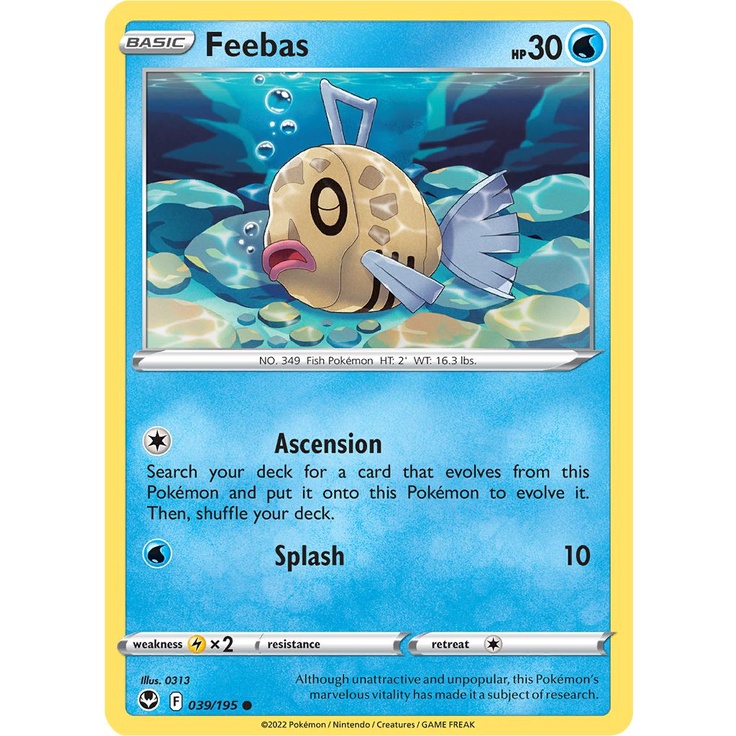 Feebas / 039/195 / Reverse Holo & Common / Sword & Shield Silver ...