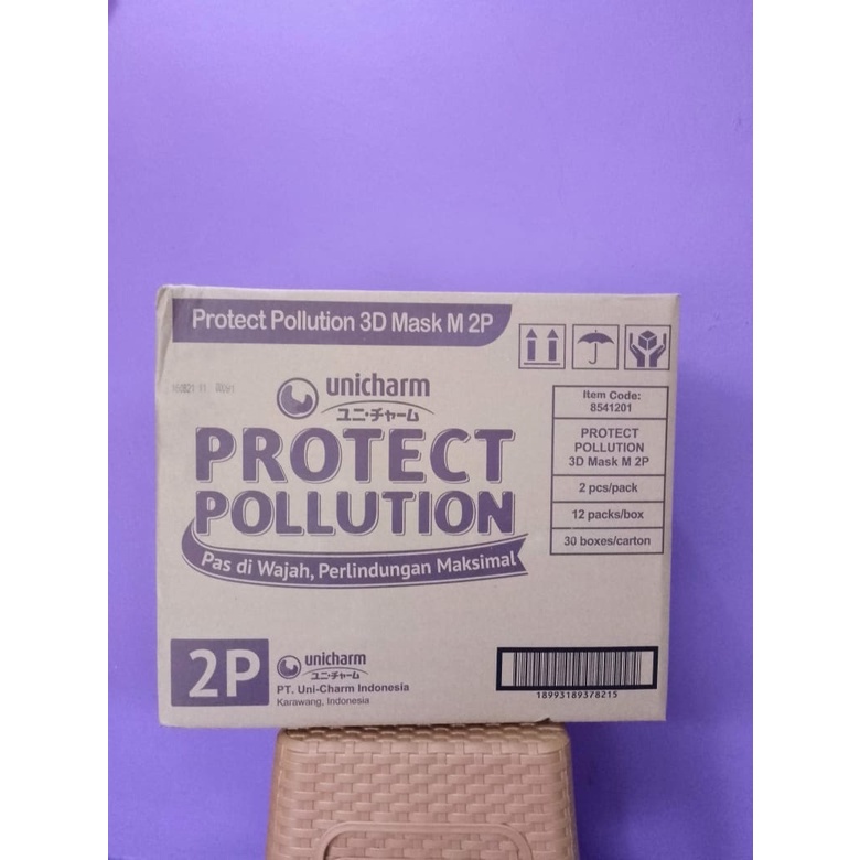 Unicharm Protect Pollution 3D Mask Made In Japan 1 Carton contains 30 ...