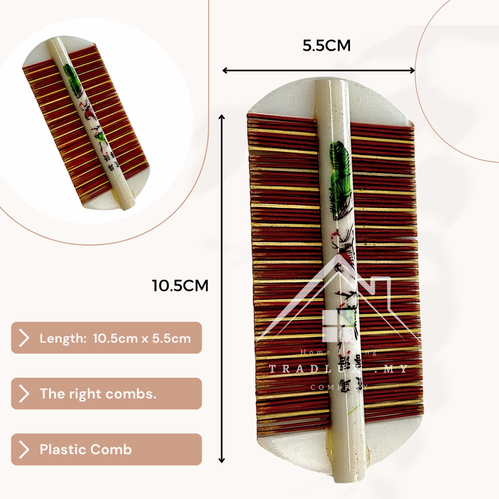 Tradlux Sikat kutu /Bamboo Sikat kutu Head Lice Comb Sikat Kutu Fine ...