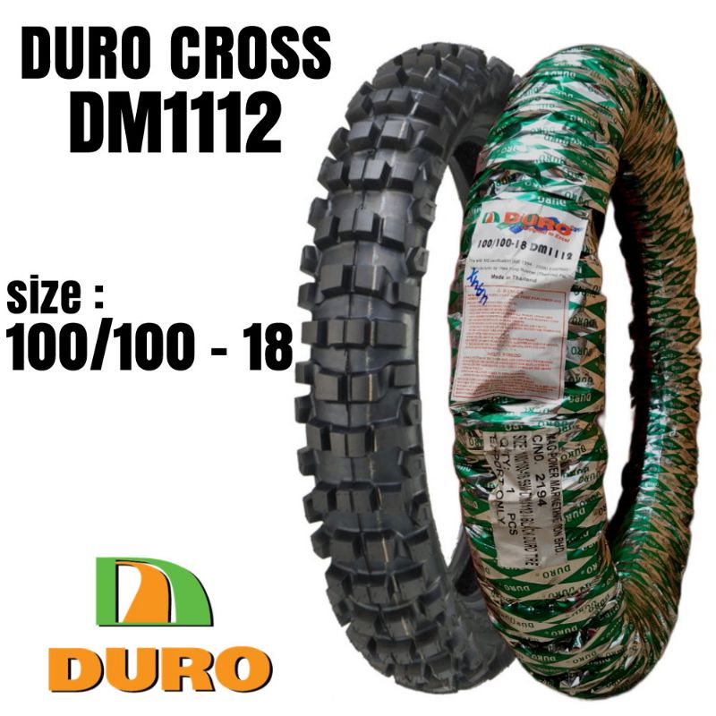 DURO 100 / 100 -18 DM1112 100/100-18 tayar cross scrambler KLX DTM XTM ...