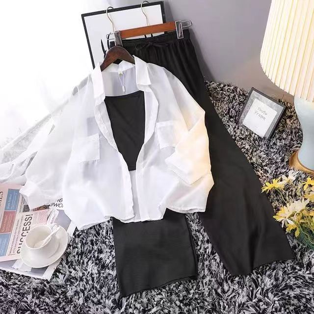 set wear women korean style set blouse dan seluar baju wanita korean ...