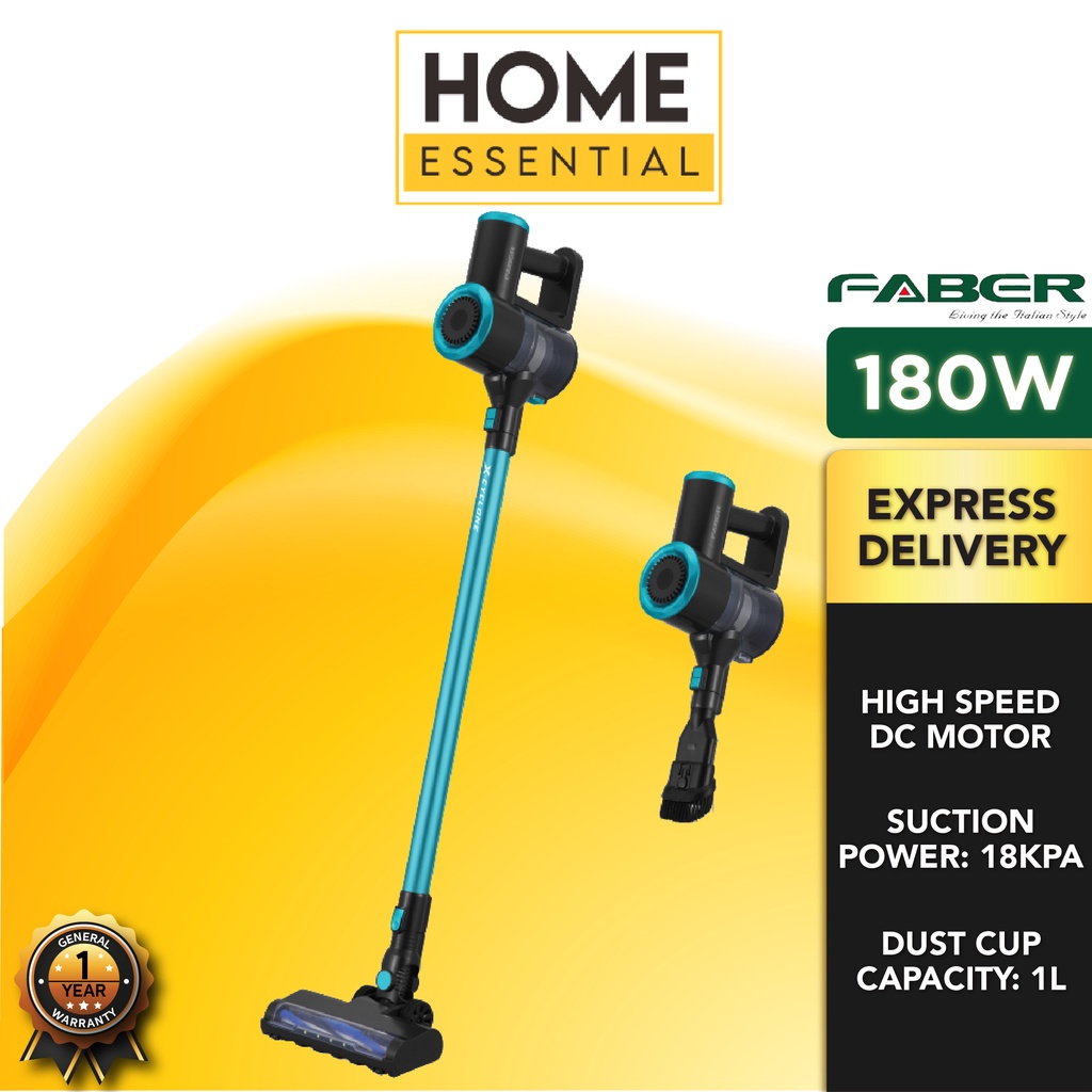 Faber 180W Cordless Vacuum FVC X-CYCLONE 181 With 2 Way Charging | FVC ...