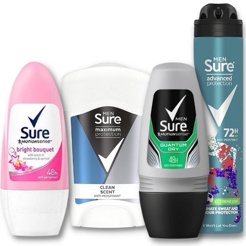 Sure Extreme Dry Anti-perspirant Deodorant Spray | MotionSense Quantum ...