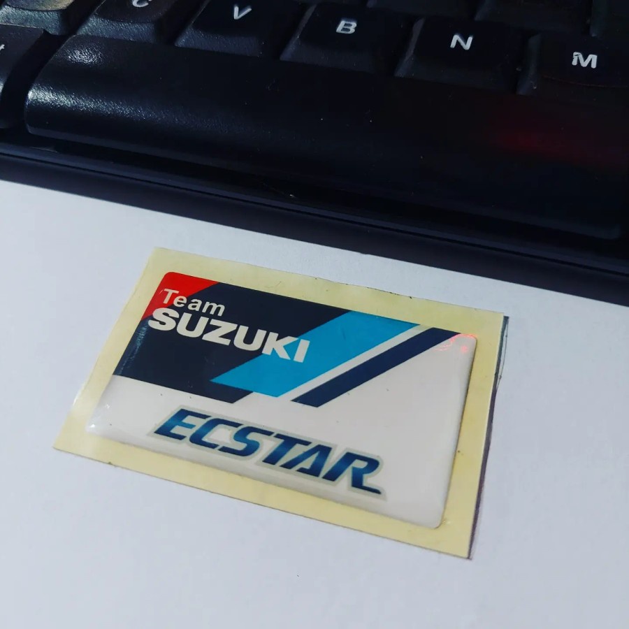Suzuki ECSTAR Team Resin Embossed Sticker 3D Motorcycle Unit Flexible ...
