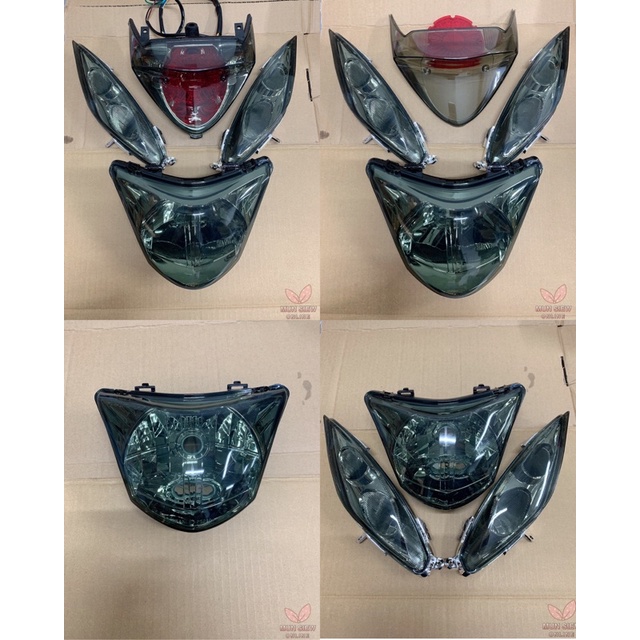 YAMAHA LC135 V1 TINTED Head Lamp Front Signal Assy Tail Lamp Cover Lampu Belakang Depan (VISS ...