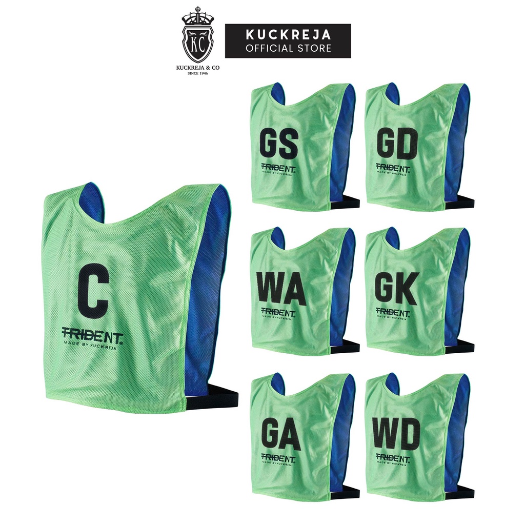 Trident Reversible Netball Bibs Set - Green/Blue (Senior) | Shopee Malaysia