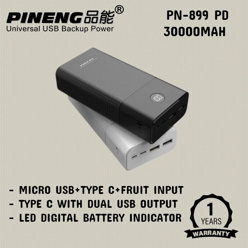 Pineng PN-899PD 30000Mah Quick Charge 3.0 Powerbank Pineng PN899 ...