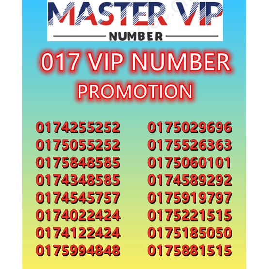 017 ABAB VIP NUMBER SPECIAL MOBILE NUMBER | Shopee Malaysia