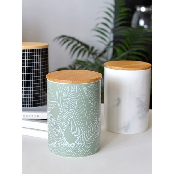 STORAGE JAR/ KITCHEN STORAGE CERAMIC 800ml | Shopee Malaysia