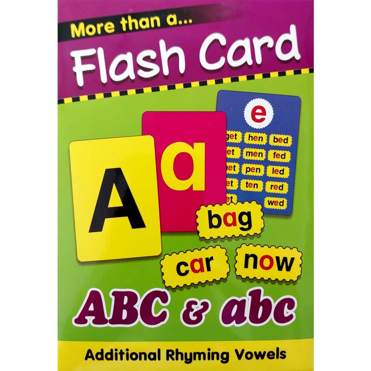 Flash Card ABC & abc Additional Rhyming Vowels | Shopee Malaysia