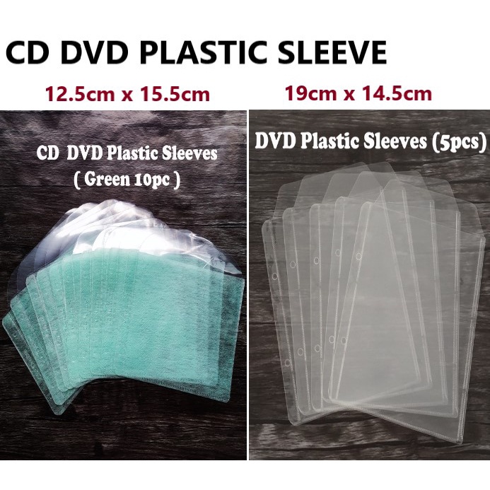 [Ready Stock] CD / DVD Plastic Sleeves / Plastic Pocket CD Sleeves ...