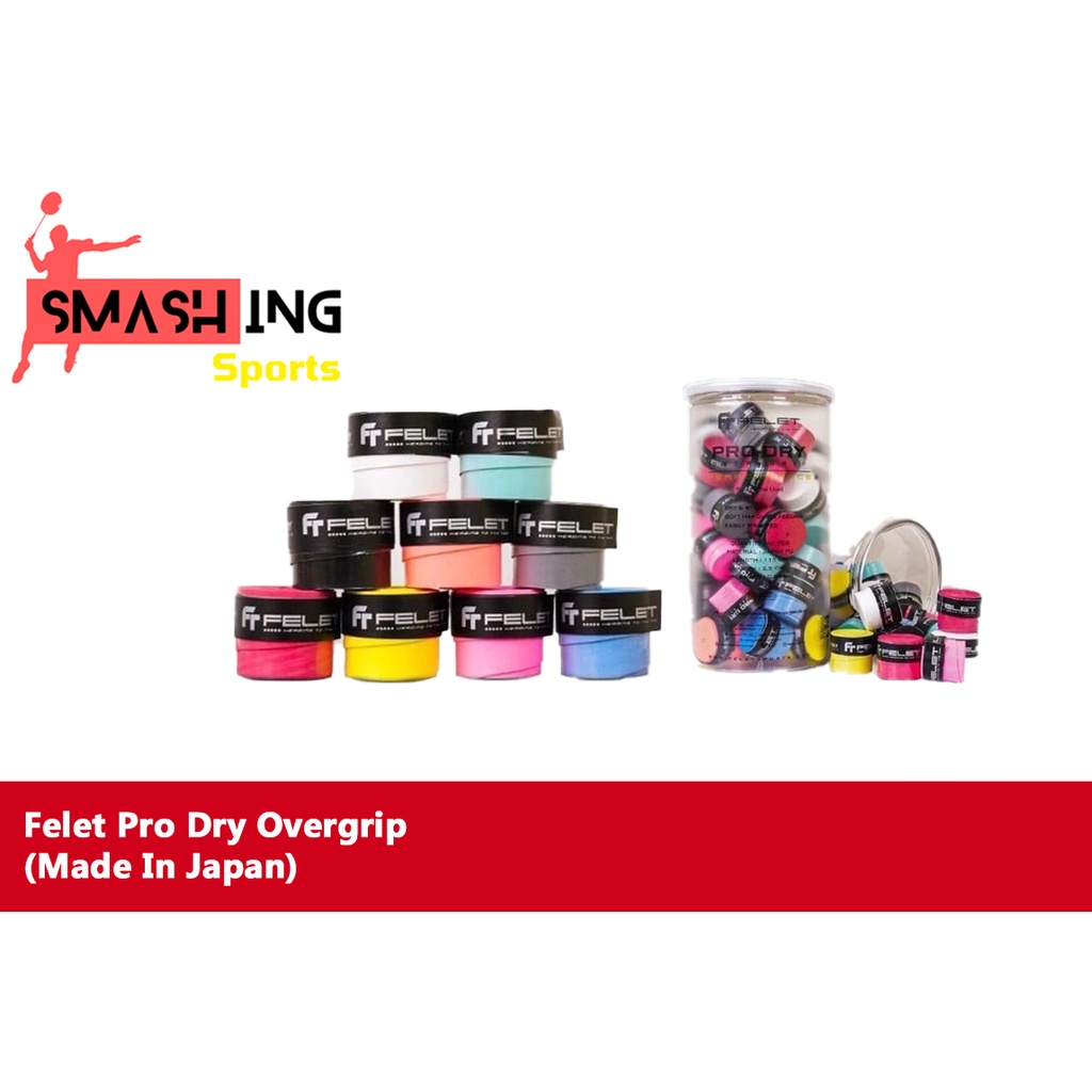 Fleet Felet Pro Dry Overgrip Badminton Squash Tennis -Made In Japan ...
