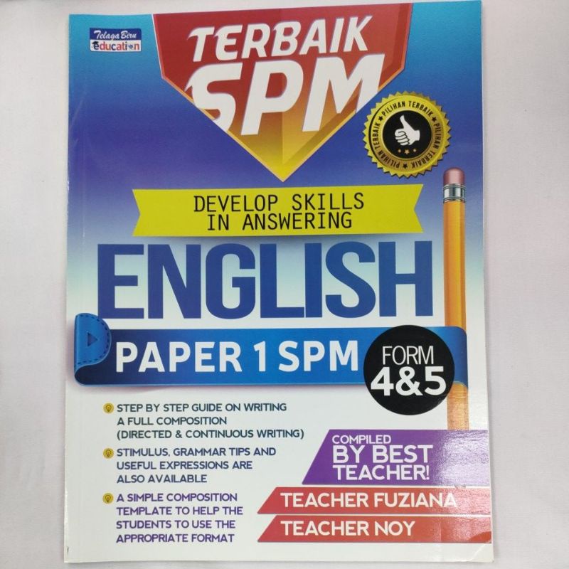 English Paper 1 SPM Form 4 & 5 (Develop Skills In Answering) | Shopee ...
